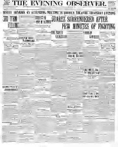 Dunkirk Evening Observer, Feb 27, 1912, p. 1